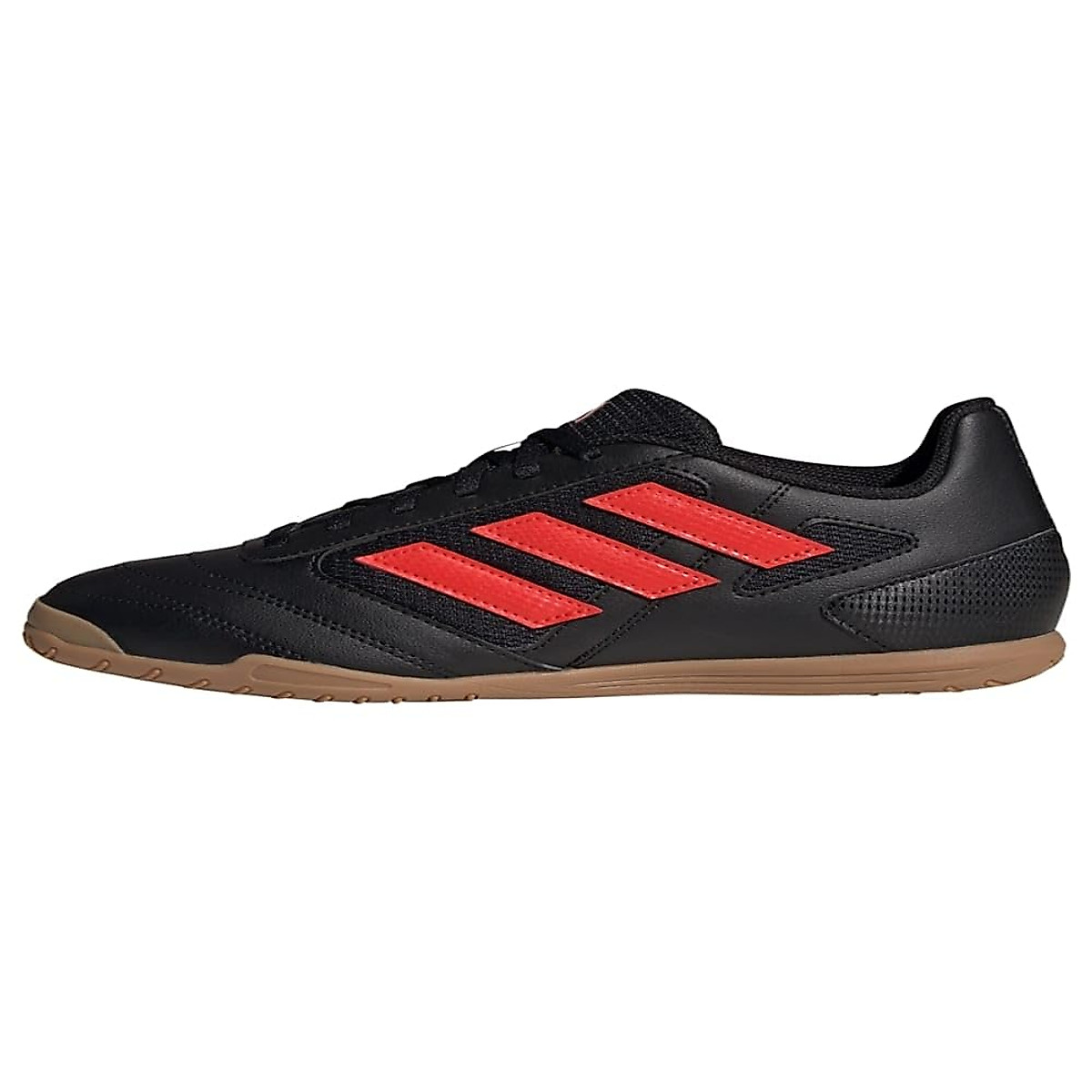 adidas Men's Super Sala 2 Sneaker, Core Black/Bold Orange/Gum, 10.5