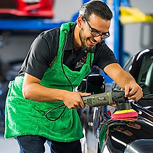 Chemical Guys MIC_APRON1 Microfiber Detailing Apron with Pockets and Hook and Loop Straps for Cords