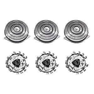 3pcs Shaver Razor Head Cutters For Philips Norelco HQ9 SpeedXL 8140XL, 8150XL, 8160XL, 8170XL, 8171XL, 8175XL 8240XL, 8250XL, 8260XL, 8270XL, 8280XL 9160XL, 9170XL, 9190XL, 9195XL