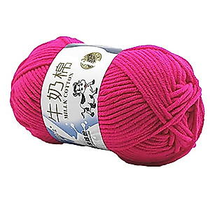 2 Set 1 Roll 5-Strand Wool Yarn Soft Warm DIY Beginner Needlework Hand Knitting Crochet Yarn Ball for Sewing Shop Wool Yarn