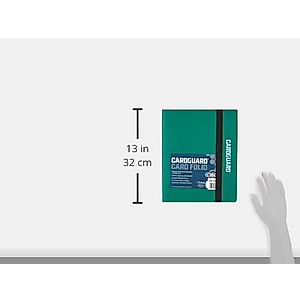 CardGuard Trading Card Pro-Folio, 9-Pocket Side-Loading Pages, Holds 360 Cards, Dark Green