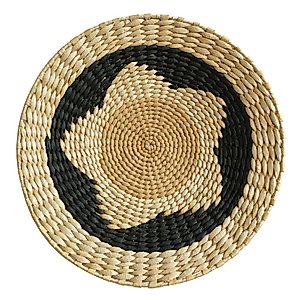 OnIUeZky Hanging Woven Wall Basket Wall Basket Decor Chic Boho Handcrafted Baskets Modern Farmhouse & Rustic Wall Decor 4, Diameter 30cm
