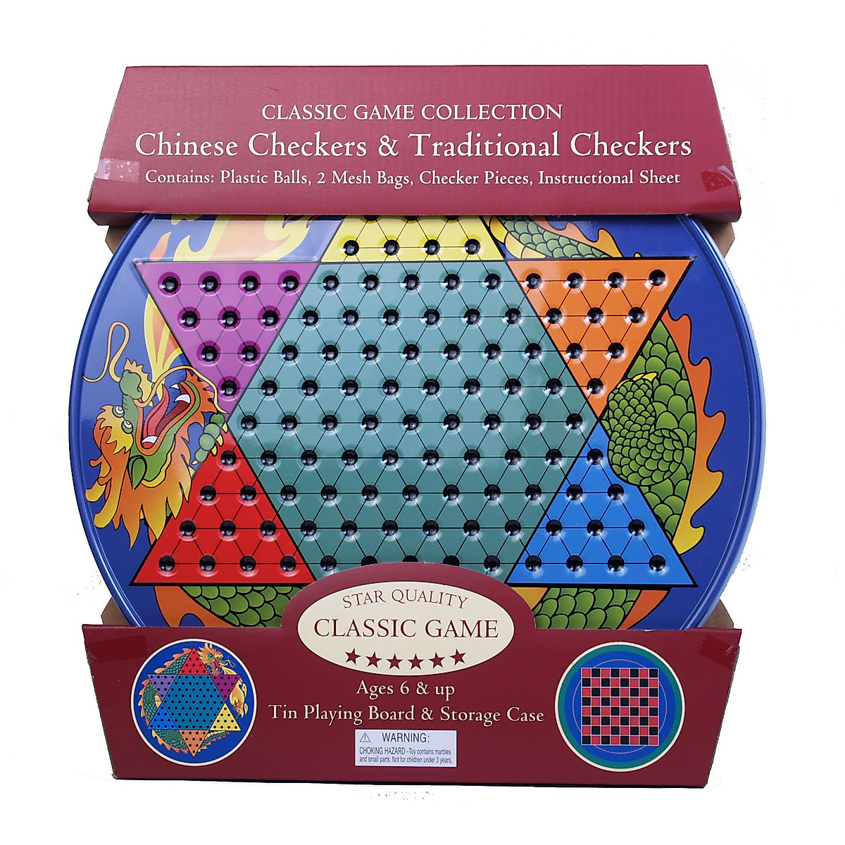 Classic Game Collection Chinese Checkers & Traditional Checkers, 103440