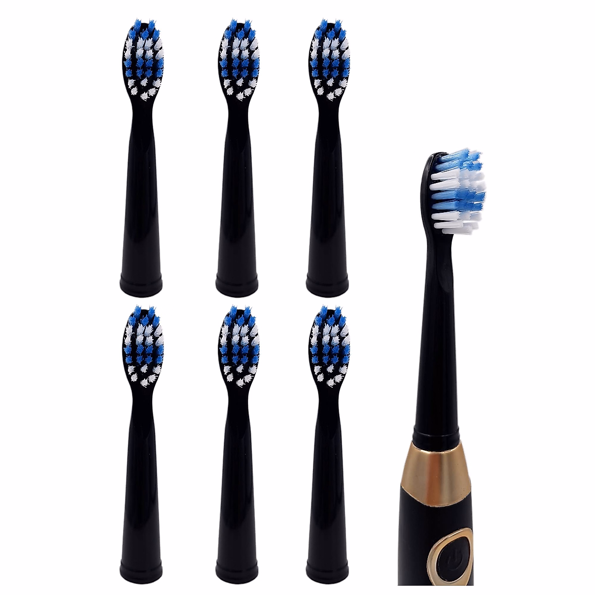 Replacement Charging Cable and Toothbrush Heads for Fairywill FW507/FW508/FW917/FW909/FW949/FW958/FW507B/FW908/FW610/FW659/FW719/FW910//KIPOZI/Dnsly/Sboly Sonic Electric Toothbrush