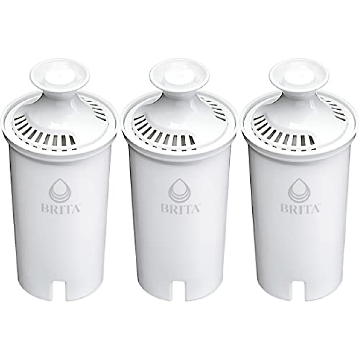 Brita Water Pitcher Replacement Filters, White 3 Filters