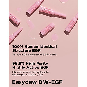 Easydew Re-DERMA Master Ampoule Award-Winning Anti Aging EGF Serum for Face/Neck/Eyes-14 Vials…