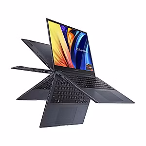 ASUS Vivobook S 14 Flip 14” WUXGA 16:10 Touch Display, AMD Ryzen 7 5800H CPU, 8GB RAM, 512GB SSD, NumberPad, FingerPrint Sensor, Windows 11 Home, Quiet Blue, TN3402QA-AS74T