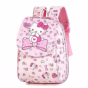 Cute Cartoon Backpack Purse for Girls, 13 Inch Soft PU Leather Top-Handle Fashion Travel Daypack Bags