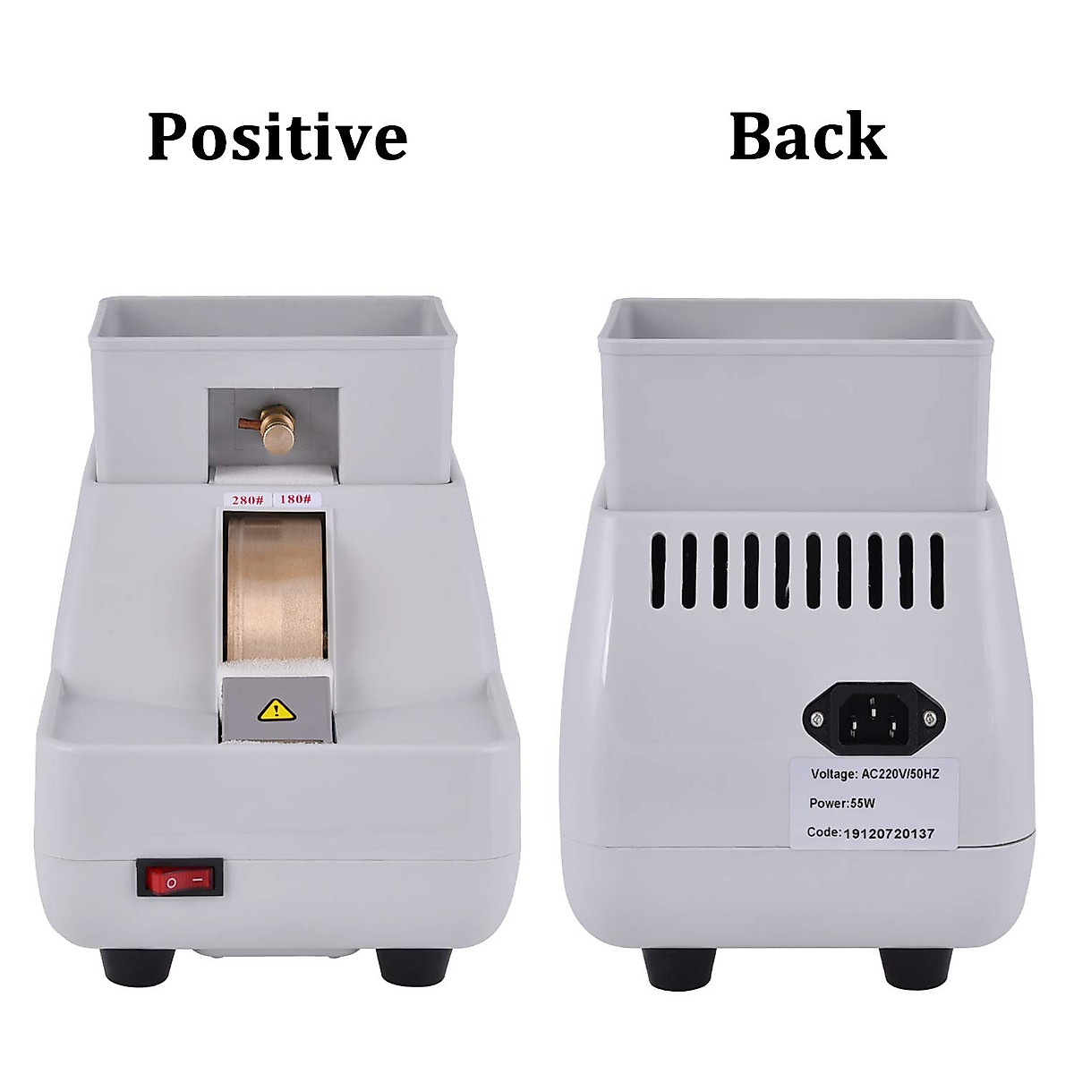 Optical Hand Lens Edger, Eyeglasses Edger,Manual Lens Grinder 3-in-1, Lens Polisher with Removable Sink，Jade,Watch Glass polishing Tool