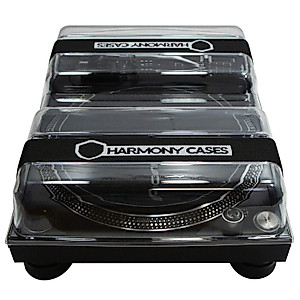 Harmony Audio Cases HC-DC3 Protective DJ Gear Saver Polycarbonate Hard Plastic Dust Cover Case Compatible with Pioneer PLX-1000 Turntable Deck (Includes Stretch Bands)
