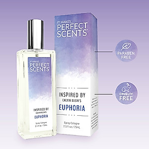 Perfect Scents Fragrances | Euphoria | Women’s Eau de Toilette | Paraben Free | Never Tested on Animals | 2.5 Fluid Ounces