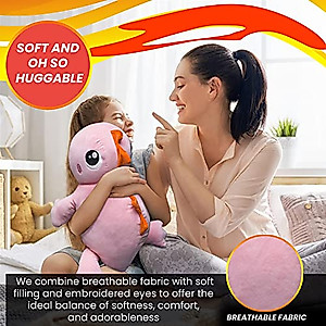 DinoMushy Large Weighed Dinosaur Plush 24 inch, 3.5lbs - Cute Stuffed Animal Plushie, Soft Dinosaur Pillow Plush Toy for Room Decor - Huggable Dino Stuffed Animal, Cuddle Plushies for Kids & Adults!