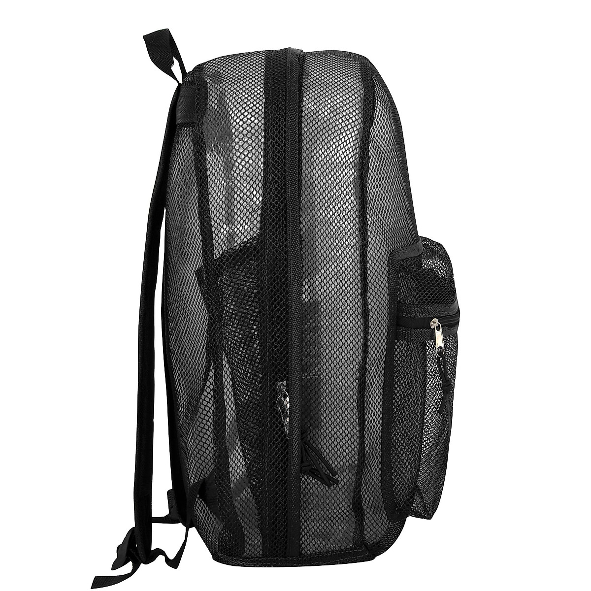 Transparent Mesh Backpacks for School Kids, Beach, Travel - Mesh See Through Backpack with Padded Straps