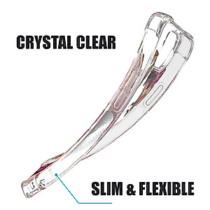 CoverON Compitable with Apple iPhone 15 Plus Case for Women, Slim Floral Design Clear TPU Rubber Flexible Soft Skin Cover Protective Sleeve for iPhone 15+ (6.7) Phone Case - Peony Flower