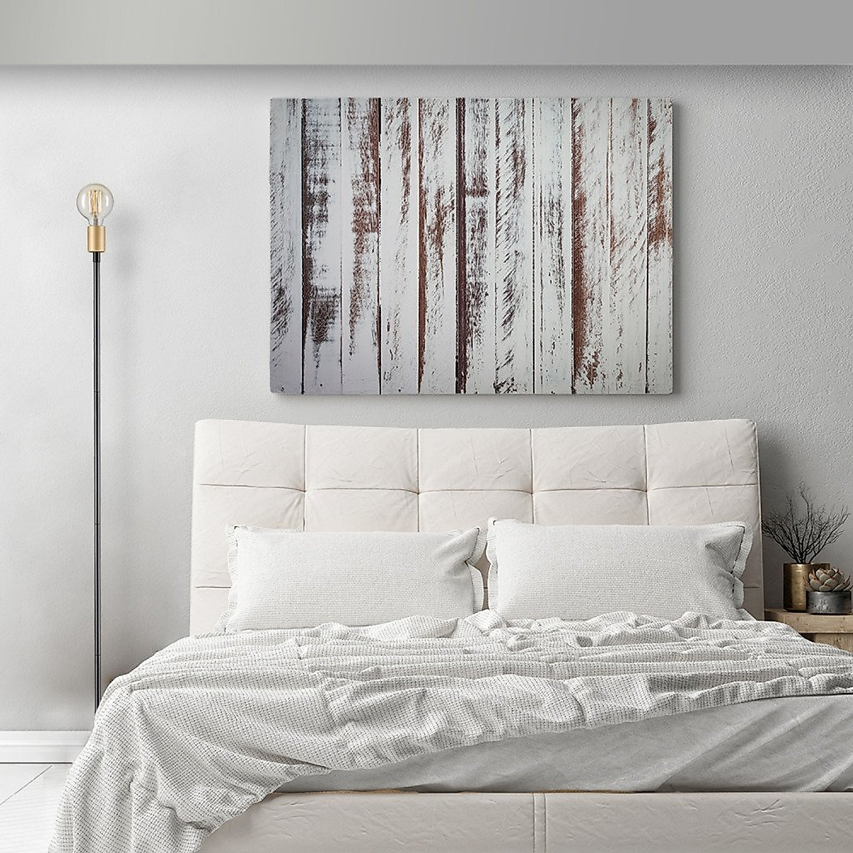 Globe Electric 12938 57" Floor Lamp, Black, Satin Finish, Exposed Gold Socket, in-Line On/Off Rocker Switch, Floor Lamp for Bedroom, Floor Lamp for Living Room, Home Improvement