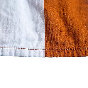 TWIG & BALE Austin Texas Baby Blanket Organic Cotton Muslin Swaddle Blanket - 47" x 43" - Texas Baby Gift for Boys Girls Fans of UT Receiving Blankets