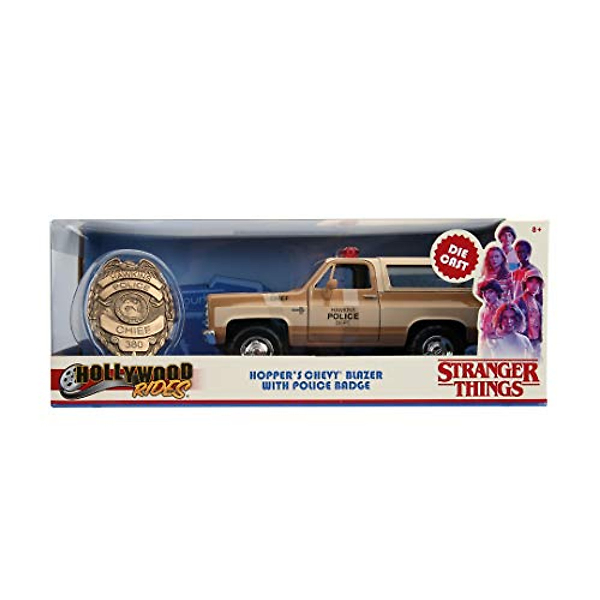 Jada Toys Stranger Things 1980 Die Cast Blazer with Badge Standard, Multi-Colored (JA31111)