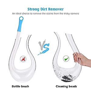 Simtive 1000 PCS Decanter Cleaning Beads, Cleaner for Wine Decanter, Carafe and Vase, 304 Stainless Steel Cleaning balls