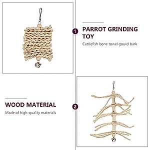 PATKAW Teething Toys Teething Toys Teething Toys 2pcs Bird Parrot Swing Parrot Swing Toy Bird Toy Set Wood Bird Toys Chewing Toys: 15pcs Teething Toy Wooden Toys Wooden Toys