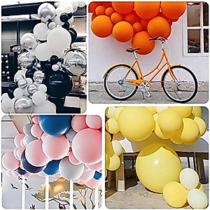 100Pcs Black Party Latex Balloons, 18"+12"+10"+5" Black Balloons Arch Kit as Birthday Party Balloons Gender Reveal Balloons Baby Shower Balloons Wedding Anniversary Bridal Shower Party Decorations