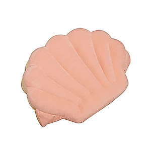 Altsuceser Soft Decorative Chair Cushion, Seashell Seat Cushion Chair Pad Waist Cushion Floor Cushion Back Support for Office Chair, Home Sofa, Bed, Floor Decoration Pink L