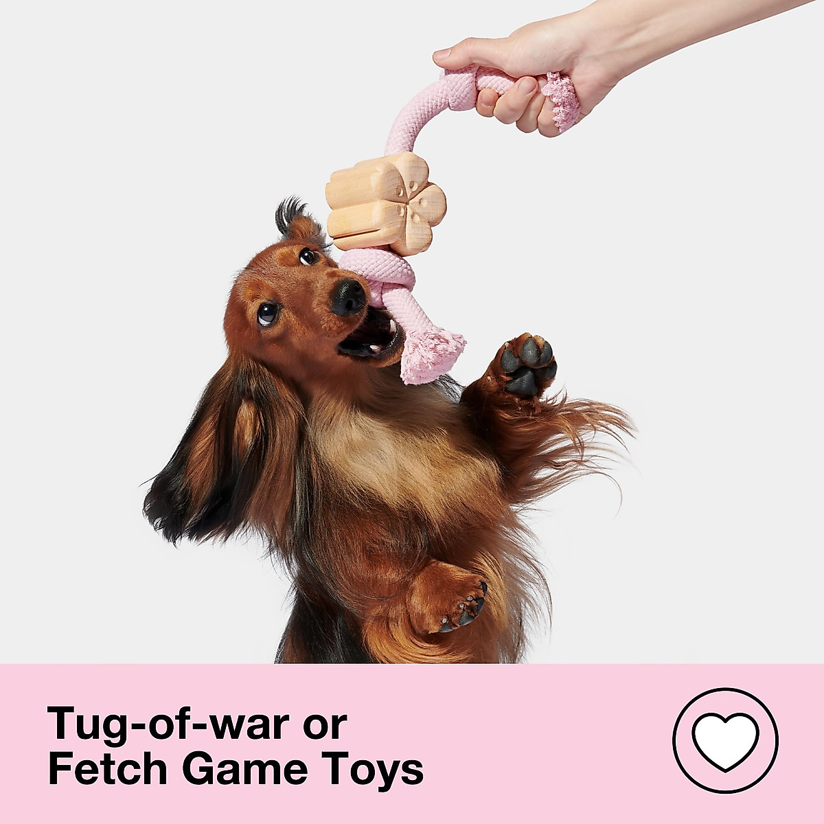 VETRESKA Dog Rope Toys - Durable Tug of War Dog Toy with Ergonomic Grip, Heavy Duty Dog Rope Toy for Large Breed Dog Puppy Training Playing Teething Chew Toys, Dog Gifts,Medium