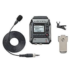 Zoom F1-LP Lavalier Body-Pack Recorder, Audio for Video Recorder, Records to SD Card, Battery Powered, Includes Lavalier Microphone & Zoom CBF-1LP Carrying Case for F1-LP and Accessories