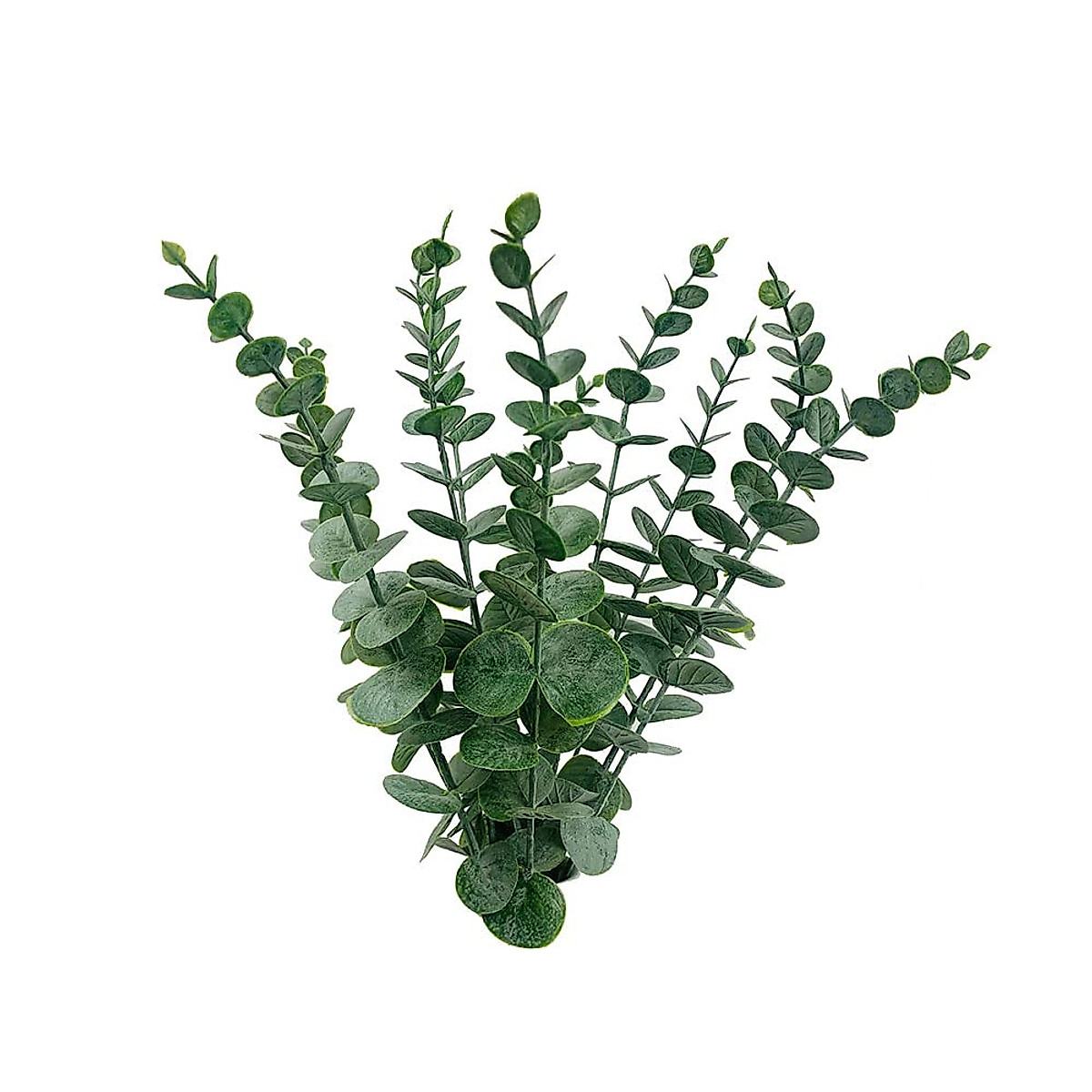 Fawoert 10Pcs Artificial Eucalyptus Leaf Stem, Gray-Green Artificial Plant Branches for Home Garden Core Wedding Decoration.