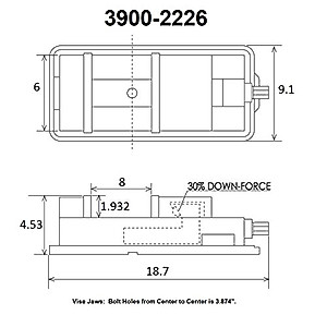 HHIP 3900-2226 Pro-Series 6" Angle-Tight Positive-Lock Milling Vise
