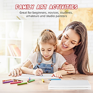 Simetufy 15 Sets Stretched Canvas for Painting, Multi Pack 4"x4", 5"x7", 8"x10", 9"x12", 11"x14", Pre-Primed Canvases Wood Framed Canvas Boards for Oil Acrylic Paint, Acid-Free for Kids &Artists