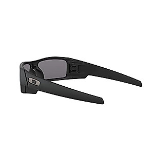 Oakley Gascan OO9014 03-473 Matte Black/Grey Sunglasses For Men Bundle Leash +VISIOVA Accessories