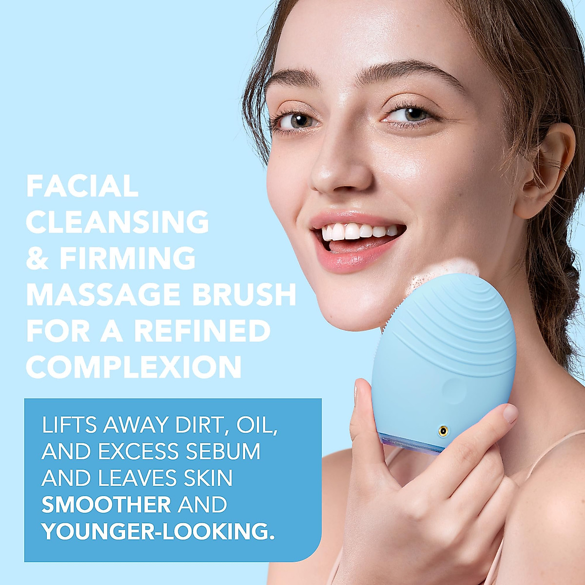 FOREO LUNA 3 Facial Cleansing Brush | Combination skin | Anti Aging Face Massager | Enhances Absorption of Facial Skin Care Products | For Clean & Healthy Face Care | Simple & Easy | Waterproof
