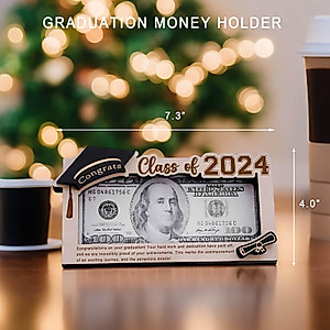 Graduation Gifts 2024 Money Holder, Wooden Graduation Money Cash Envelope Box for Class of 2024 Senior College University Graduates