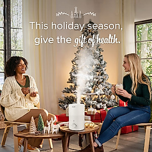 LEVOIT Humidifiers for Bedroom Large Room, 3L Cool Mist Top Fill Oil Diffuser & LEVOIT 60-Hour Humidifiers for Bedroom, 6L Quiet Cool Mist Top Fill Air Vaporizer