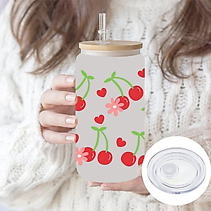 5 PACK Acrylic Lids Fit, Replacement Lids for 16 oz Glass Cups, Reusable Iced Coffee Cup Beer Can Drinking Glasses for Smoothie Whiskey Boba Soda Tea Gift(Clear)