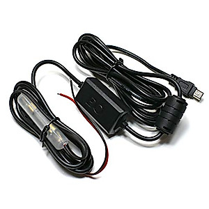 EDO Tech Compact 5V Mini USB Direct Hardwire Car Charger Power Cord Cable Kit for Rexing V1 Blackbox G1W DVR Garmin Dash Cam 10 20 30 35 GDR 33 43 Vantrue R2 N1 N2 X1 X2 Vehicle Camera Recorder DVR