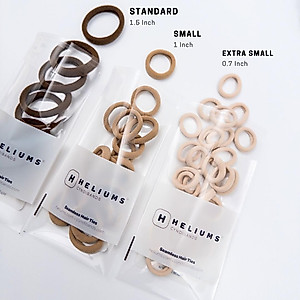 Cyndibands Seamless Hair Ties - Blonde - Gentle Hair Ties No Damage, Standard Size 1.5 Inch, Soft and Stretchy Nylon Fabric Ponytail Holders - 12 Count