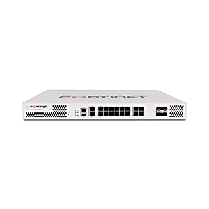 FORTINET FortiGate-200E Network Security Appliance with 1 Year 24x7 FortiCare FortiGuard Enterprise Protection (FG-200E-BDL-811-12)