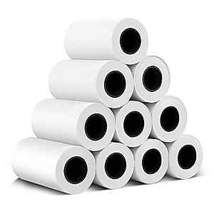 20 Pack Kids Instant Camera Refill Print Paper, 2.2 x 1.2 Inch Photo Printer Thermal Paper Rolls Print White Camera Paper Refill Compatible with VTech, Kidizoom, Dragon Touch Camera for Kids