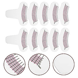 minkissy Lash Room Decor 10pcs Eyelash Ruler Lash Length Measuring Tool Eyelashes Degree Ruler Lash Cart