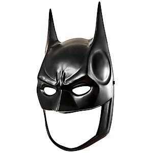 Rubies Child's DC The Flash Movie Batman Plastic Half-Mask for Themed Parties and Halloween, As Shown, One Size