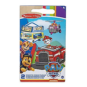Melissa & Doug PAW Patrol Take-Along Magnetic Jigsaw Puzzles (2 15-Piece Puzzles) - FSC Certified