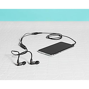 Shure AONIC 3 Wired Sound Isolating Earbuds, Clear Sound, Single Driver with BassPort, Secure in-Ear Fit, Detachable Cable, Durable Quality, Compatible with Apple & Android Devices - Black