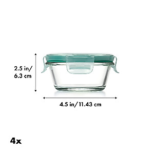 OXO Good Grips 8 Piece Prep, Serve and Store Smart Seal Glass Food Storage Set