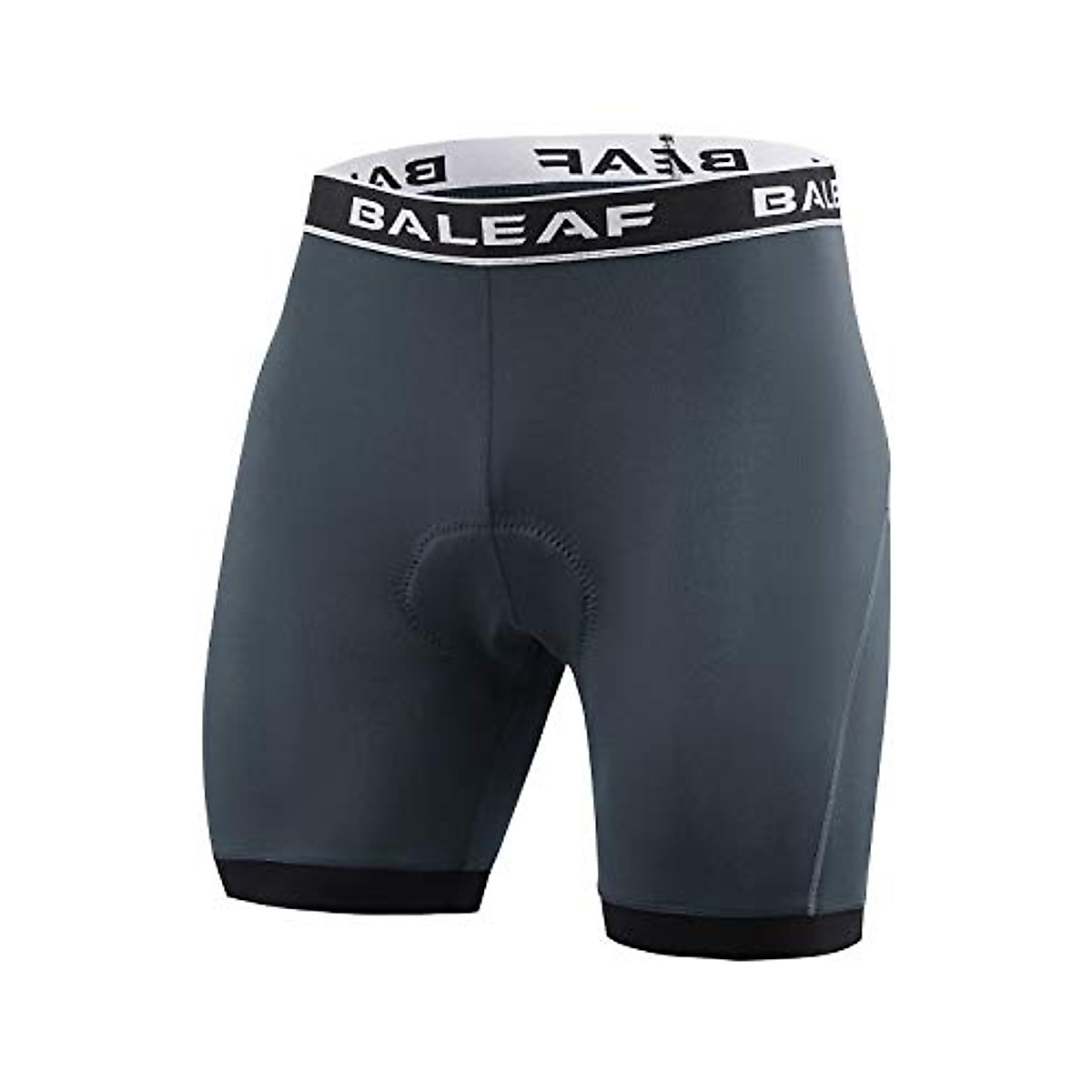 BALEAF Men's Bike Shorts With 4D Padding Cycling Underwear Padded Bicycle MTB Liner Mountain Biking Tights Road Riding Gray XXL