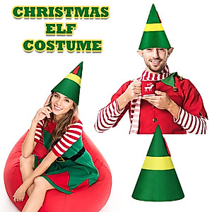 2 Pcs Christmas Elf Hat the Elf Costume Accessories Christmas Elf Buddy Hat Holiday Santa Hats Elves Hats for Men Women Costume Supplies()