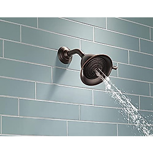 Delta Faucet 3-Spray Shower Head, High Pressure Shower Head Oil Rubbed Bronze, Massage Shower Head, High Flow Shower Head, Venetian Bronze RP34355RB