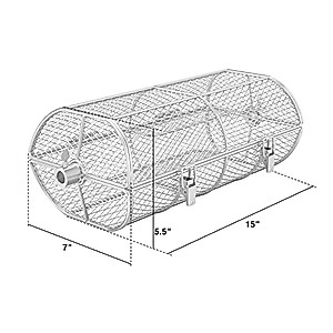 only fire Universal Stainless Steel Rotisserie Grill French Fries Basket Fits for Any Gas Grill