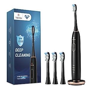 Vekkia Kids Electric Toothbrush and Adult Toothbrush Purchase Together Save 10%