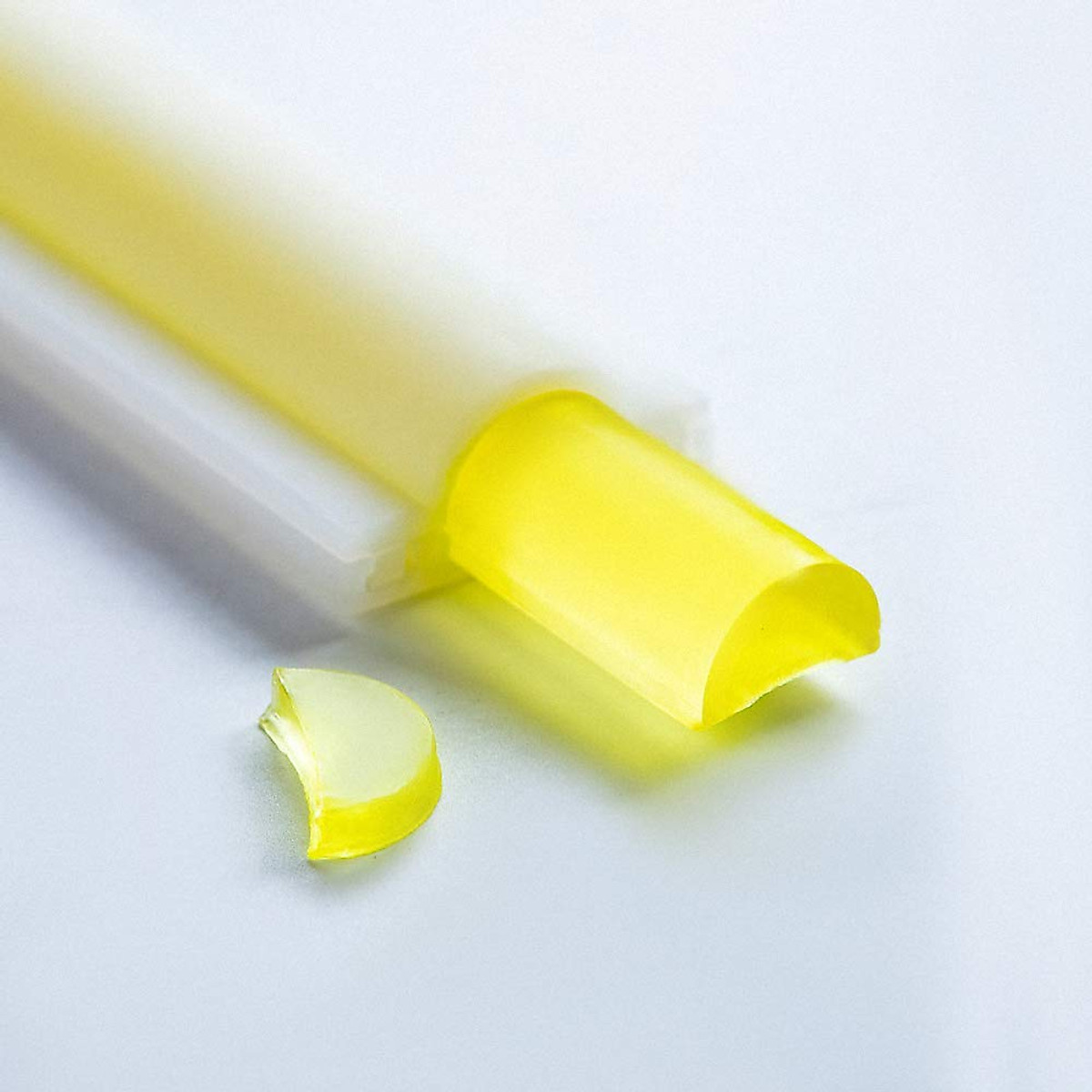 Crescent Moon Shaped Long Tube Silicone Soap Mold Moonlight Sonata Column Chocolate Candy Mold for Mousse Cake Baking Handmade Candle Mold Embed Soap Making Supplies